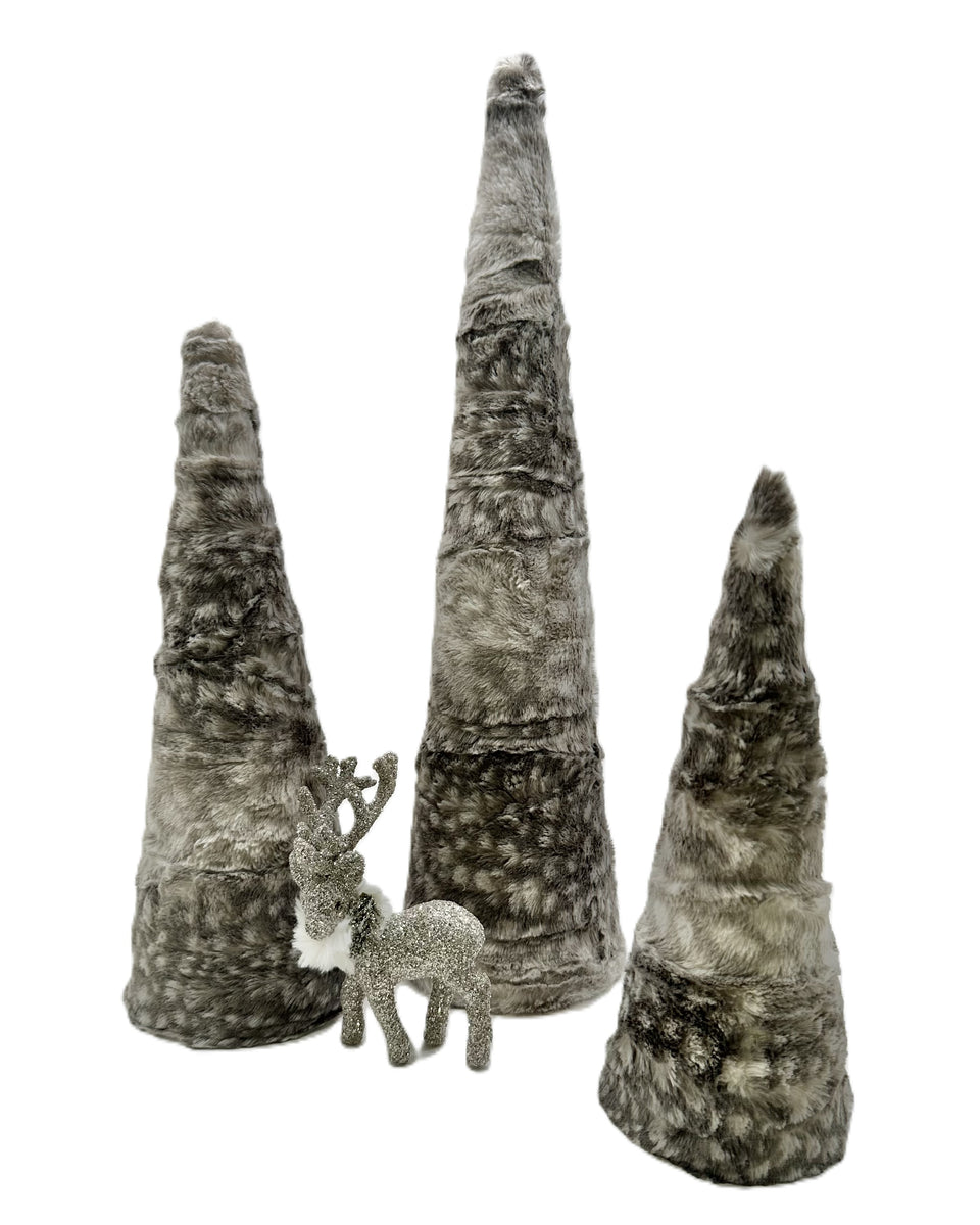 Faux Fur Tree - Small, Mink Fur – Sherri's Designs